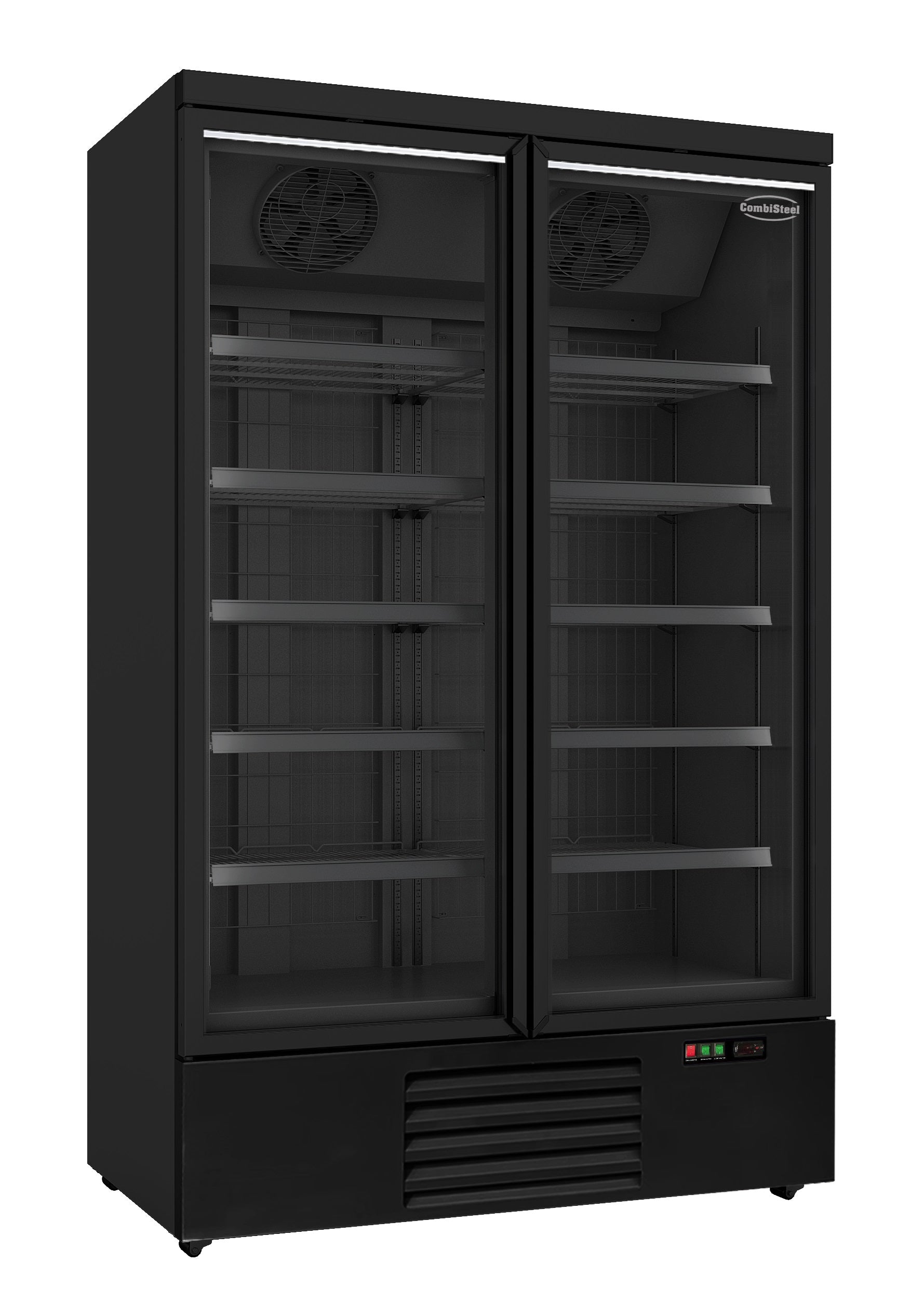 Freezer 2 Glass Doors Black Jde-1000F Bl– All Stop Trading New