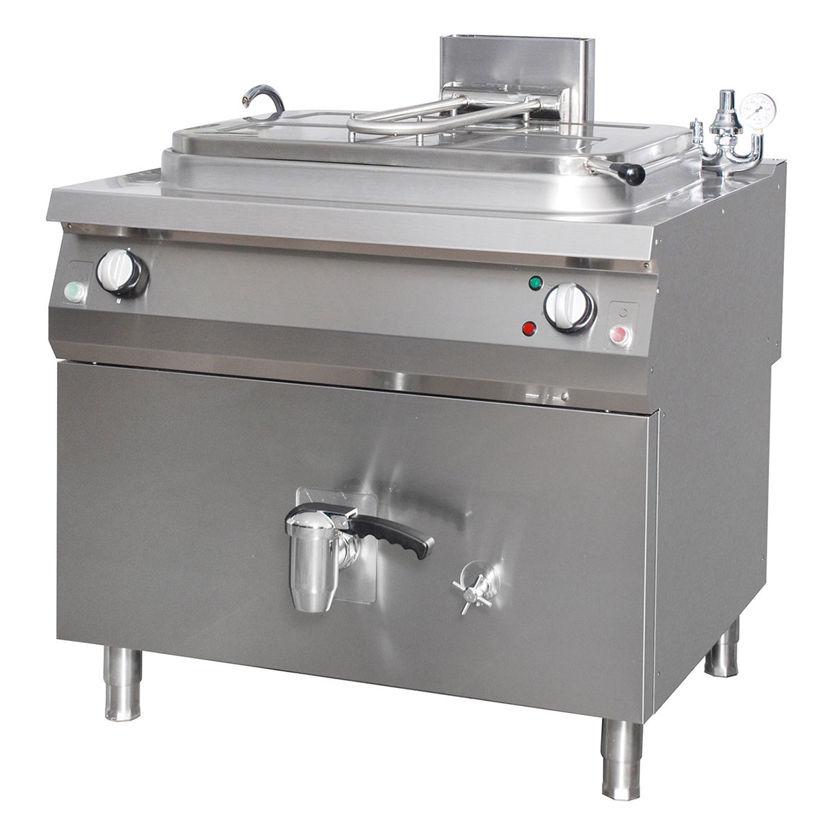 Premium Boiling Pan - 265L - Indirect - 90cm Deep - Gas– All Stop ...